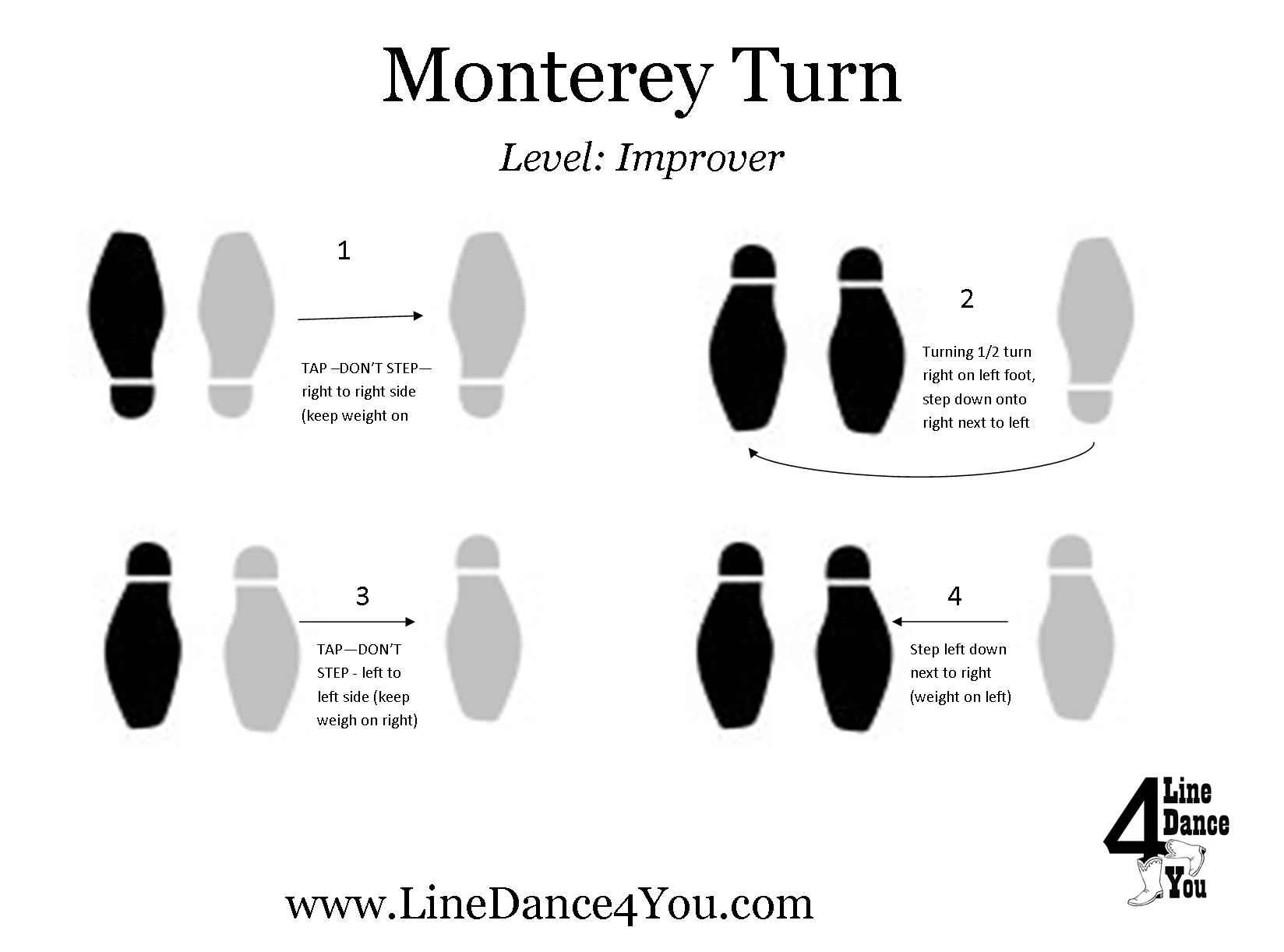 Step of the Week: Monterey Turn – LineDance4You